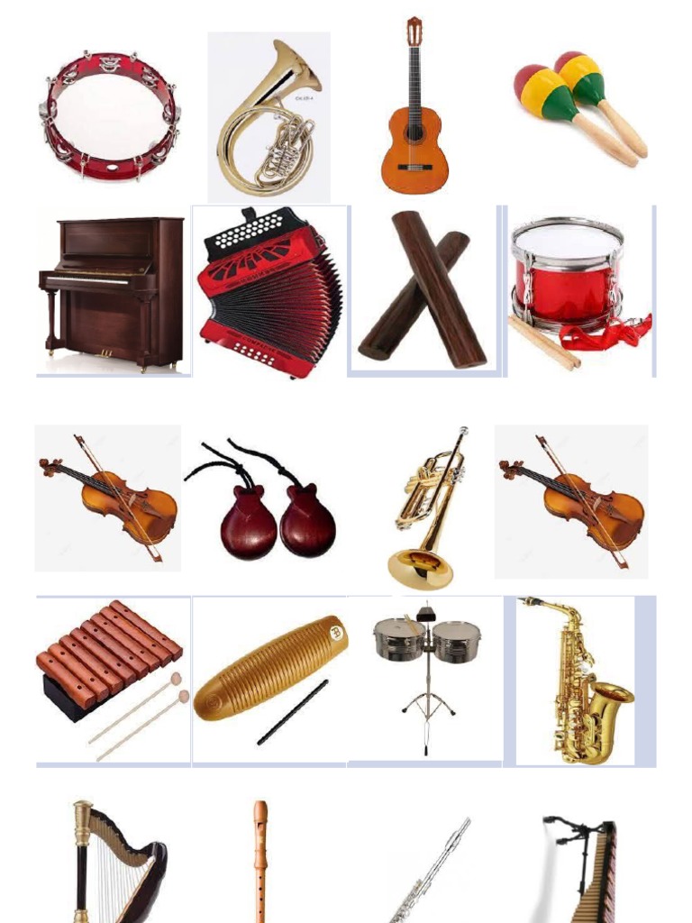 Tarjetas Instrumentos Musicales | PDF