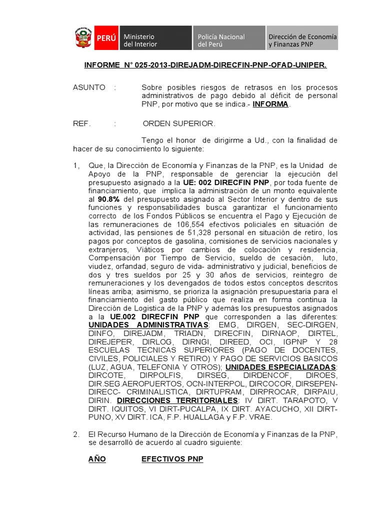 Infor Castillo | PDF | Presupuesto | Policía