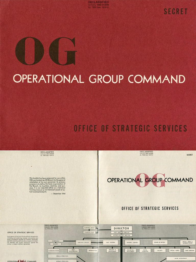 OSS Operational Groups Overview | PDF | Staff (Military) | Office Of ...
