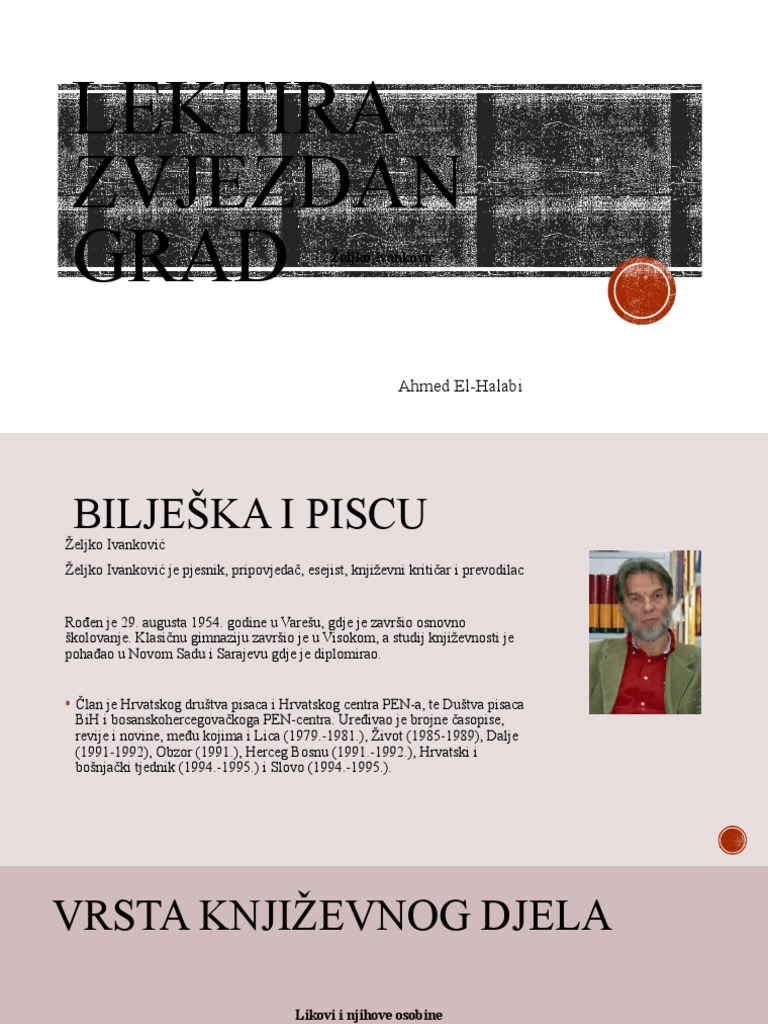 Lektira Zvjezdan Grad: Ahmed El-Halabi | PDF