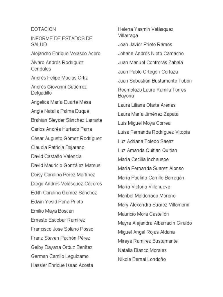 Nombres Carpetas | PDF