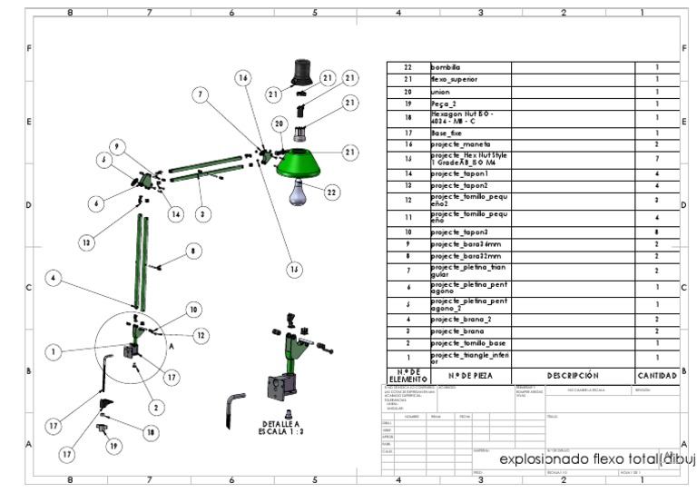 Explosionado Flexo Total (Dibujo) | PDF