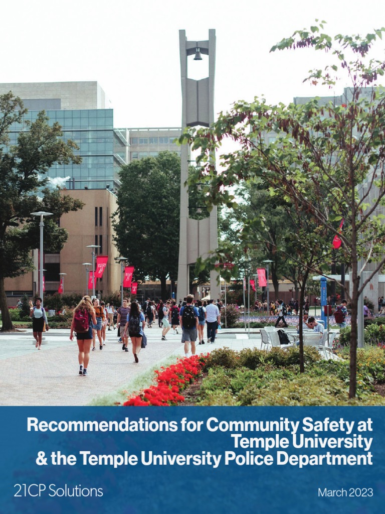 Recommendations For Community Safety at Temple University - 21CP ...
