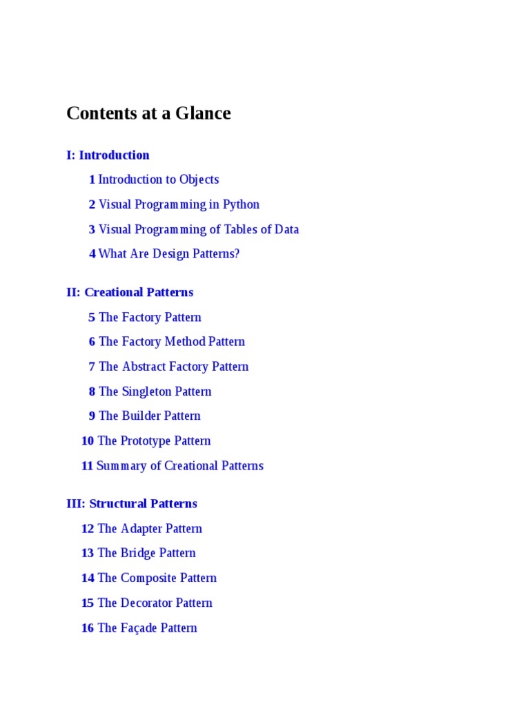 Contents at A Glance | PDF | Class (Computer Programming) | Python (Programming Language)
