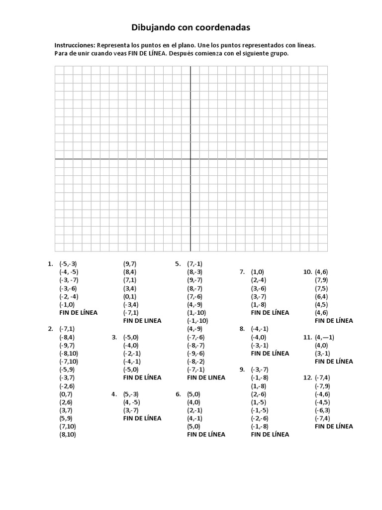 Dibujando Con Coordenadas | PDF