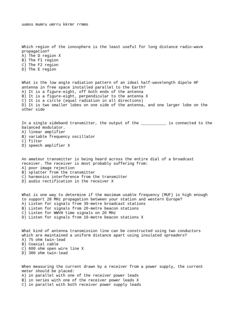 Amateur Radio Exam Prep | PDF | Science & Mathematics | Technology ...