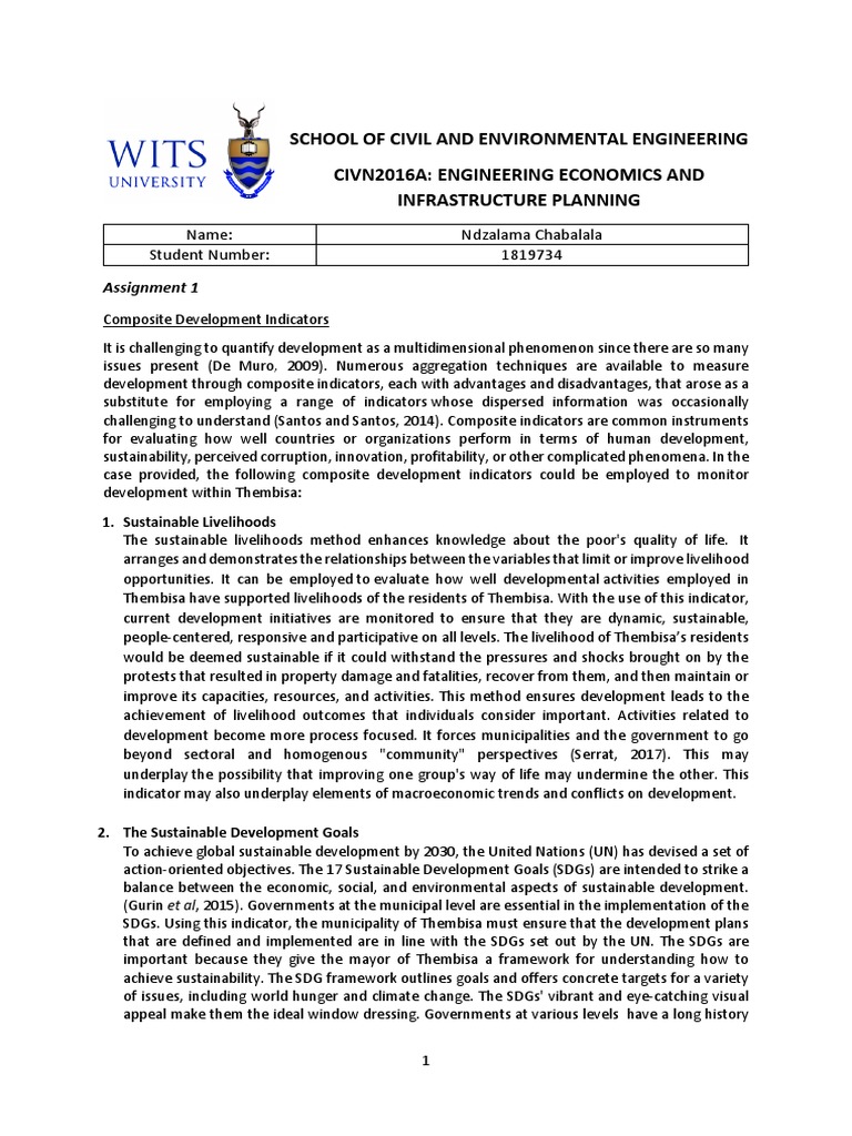 Infrastructure Assignment | PDF | Sustainability | Poverty
