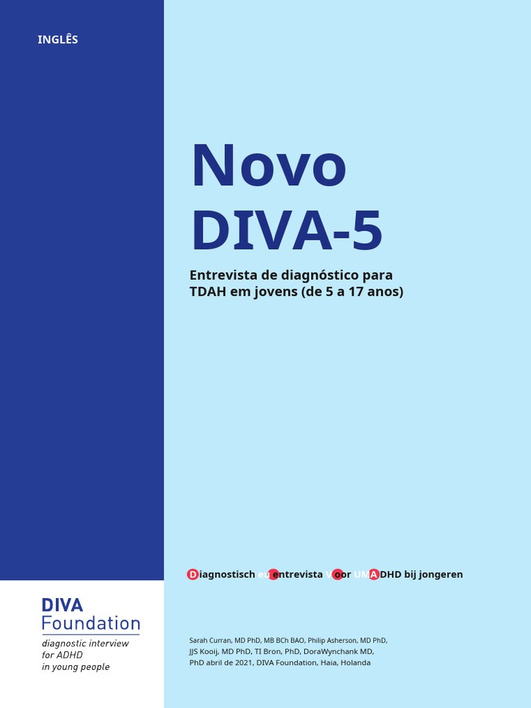 Diva 5 A 17 Anos | PDF | Transtorno de déficit de atenção e ...