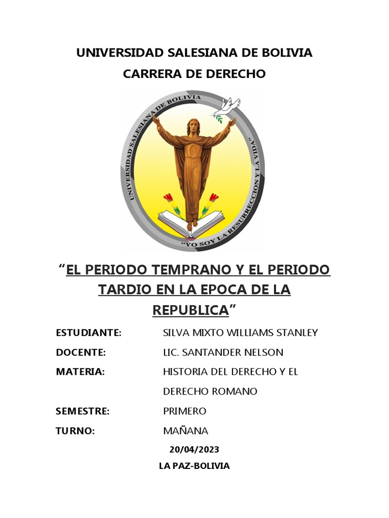 Periodo Temprano y Periodo Tardio | PDF | Republica Romana | Roma antigua