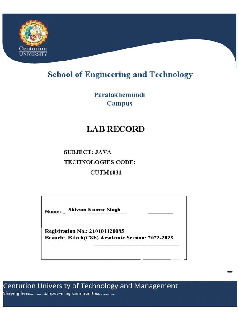 Java Lab Rrecord | PDF | Method (Computer Programming) | Constructor ... Java Lab Rrecord | PDF | Method (Computer Programming) | Constructor ...