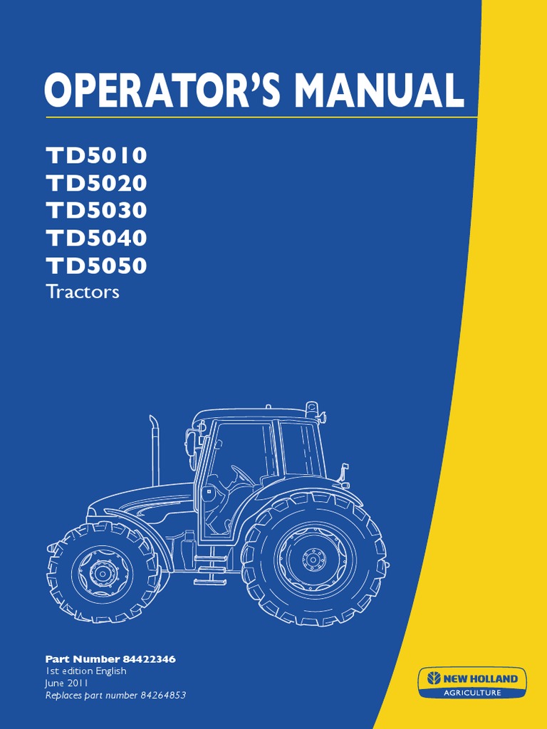 New Holland TD 5000 Serie PDF | PDF | Hertz | Pascal (Unit)