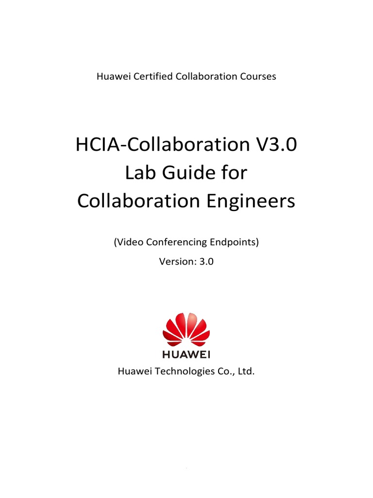 HCIA-Collaboration V3.0 Lab Guide For Collaboration Engineers | PDF | Usb | Ip Address