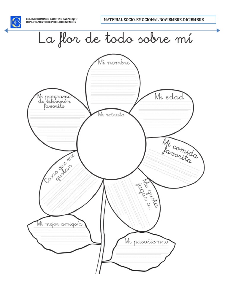 Flor Todo Sobre Mi 3º y 4º | PDF