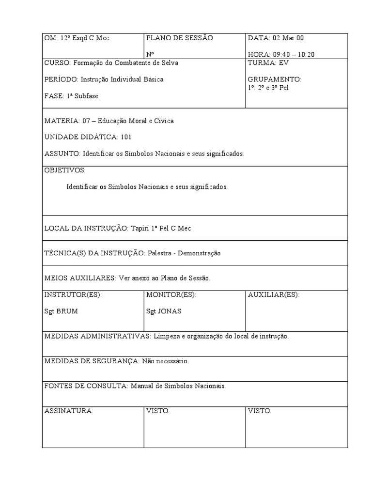 07B101 Identificar Símbolos Nacionais | PDF