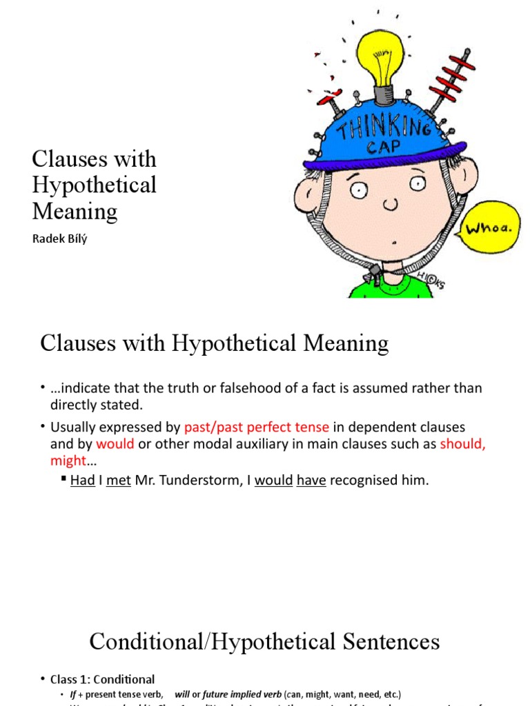 Clauses With Hypothetical Meaning | PDF