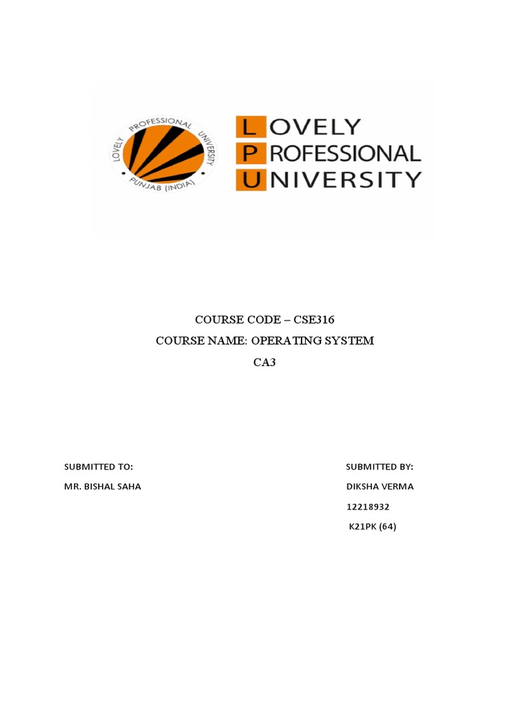 Os Ca3 | PDF | Scheduling (Computing) | Computer Programming