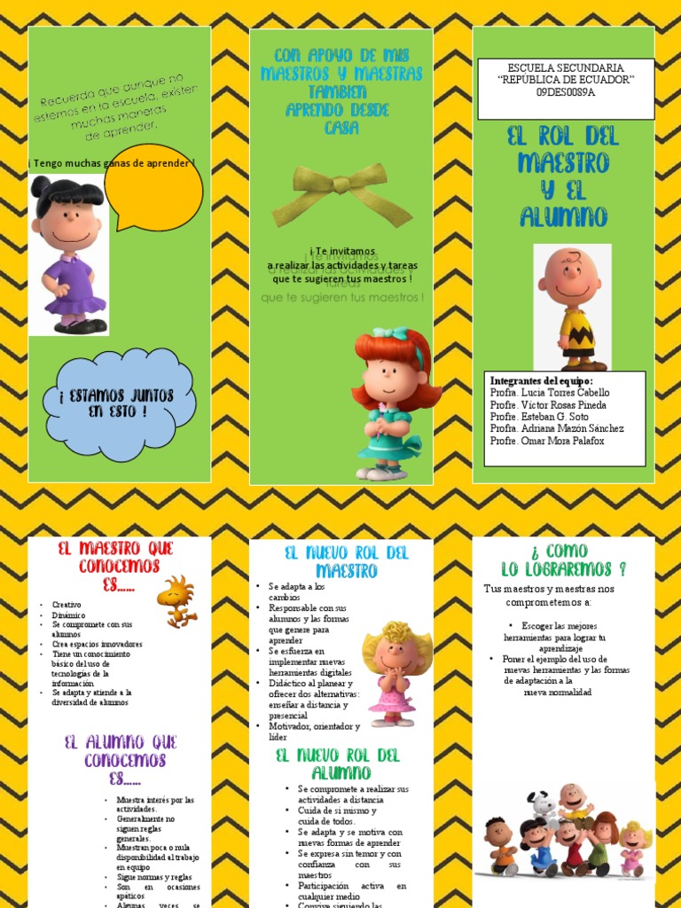TRIPTICO de Equipo 3 | PDF | Aprendizaje | Cognición
