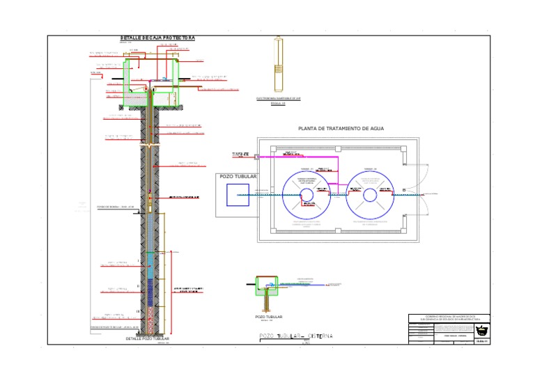 Pozo Tubular-Plano | PDF | Ingeniero civil | Ingeniería Ambiental