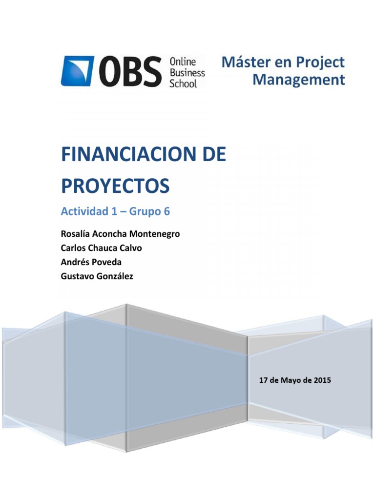 Caso Practico Financiacion de Proyectos | PDF | Deuda | Hoja de balance