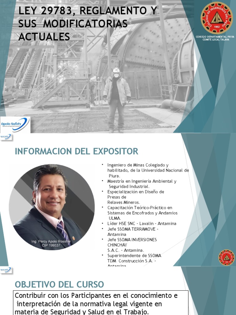 Presentación LEY 29783 | PDF | Votación | Seguridad y salud ocupacional