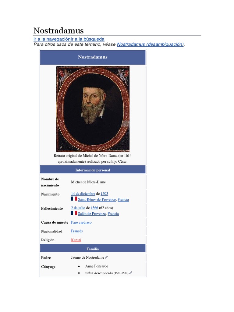 Nostradamus | PDF | Nostradamus