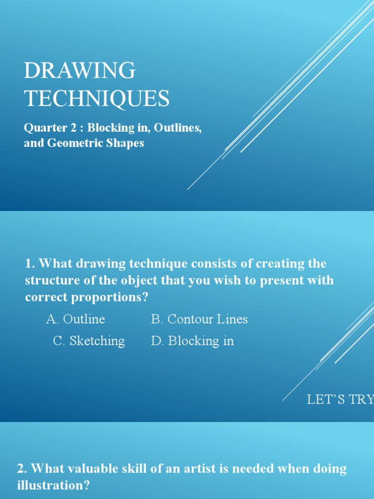 Drawing Techniques: Proportions & Blocking | PDF | Drawing | Shape