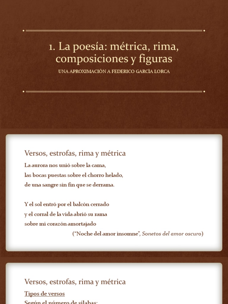 La Poesía | PDF | Metro (poesía) | Rima