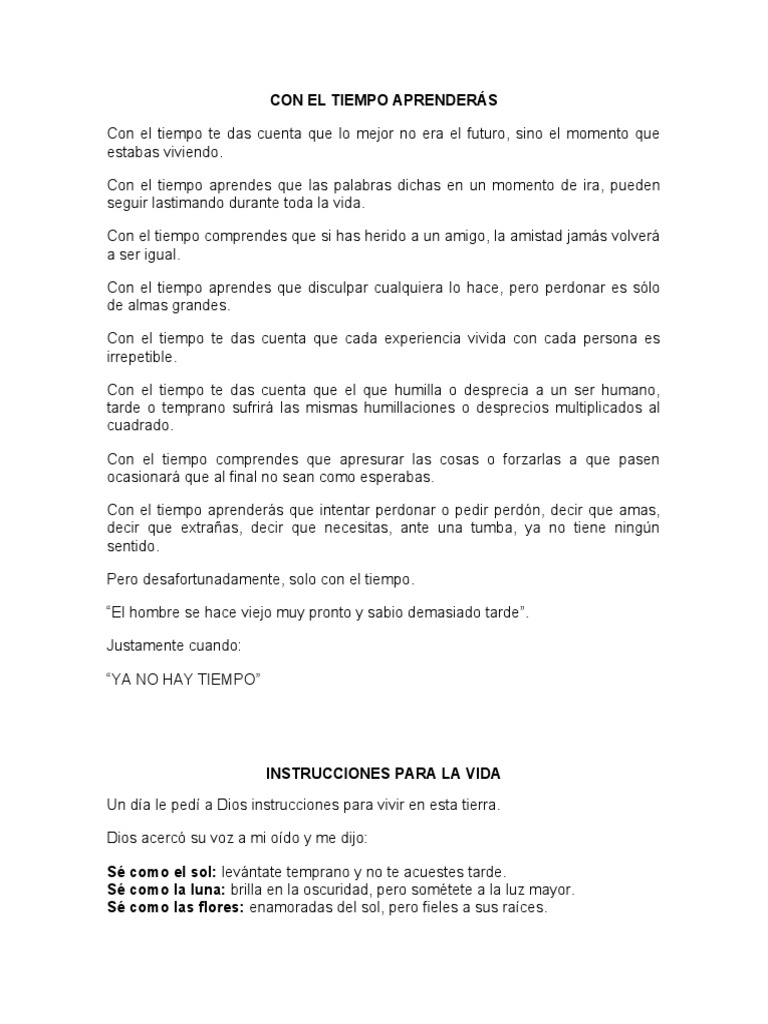 Lecturas Reflexivas | PDF