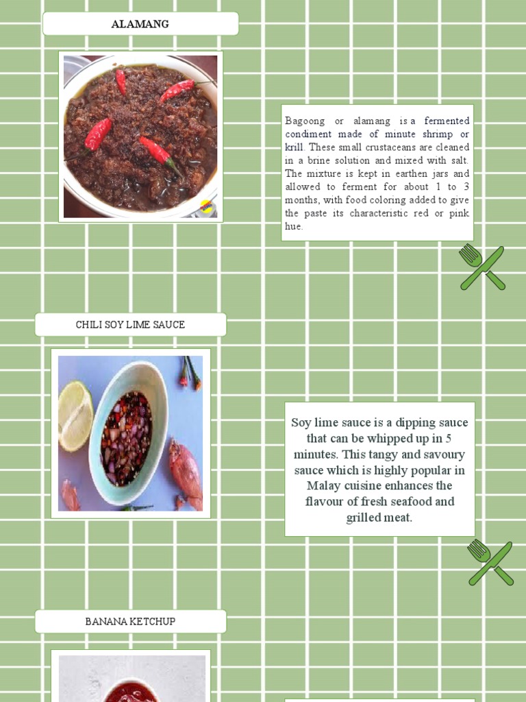 Filipino Condiments Guide: Bagoong, Sauces, and More | PDF