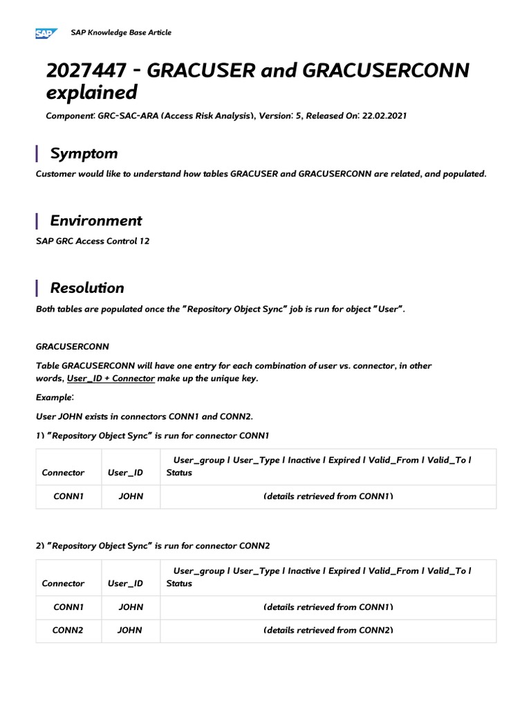 GRACUSER and GRACUSERCONN Explained | PDF | Information Technology ...