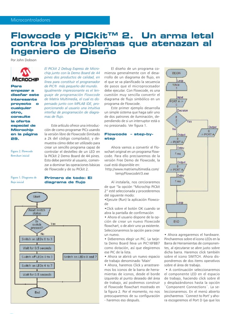 Ejemplo Flowcode Pdf Programa De Computadora Programación