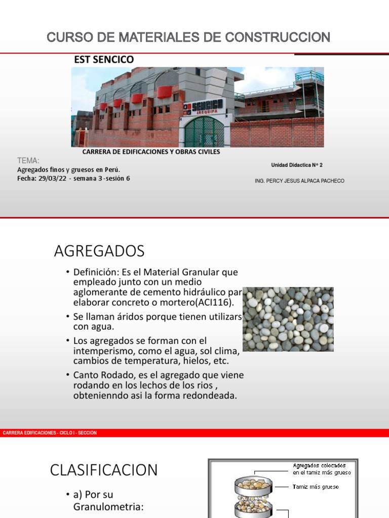 Agregados de Construcción en Perú | PDF | Hormigón | Grava