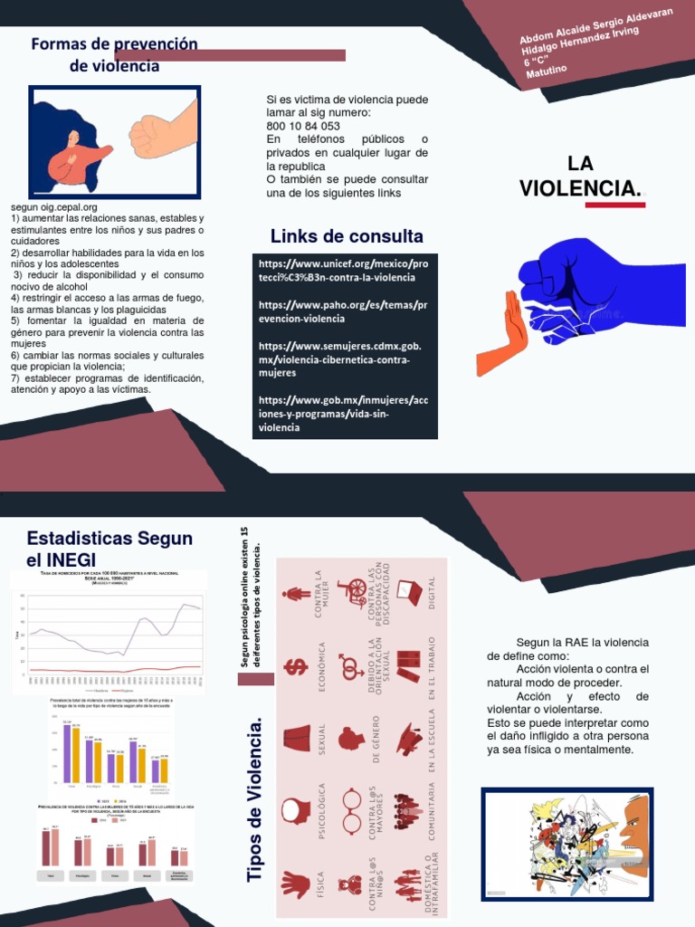 Triptico Ingles | PDF | Violencia