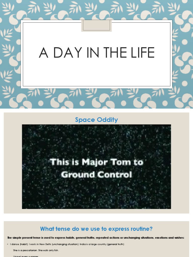 A Day in The Life | PDF | Linguistics | Human Communication