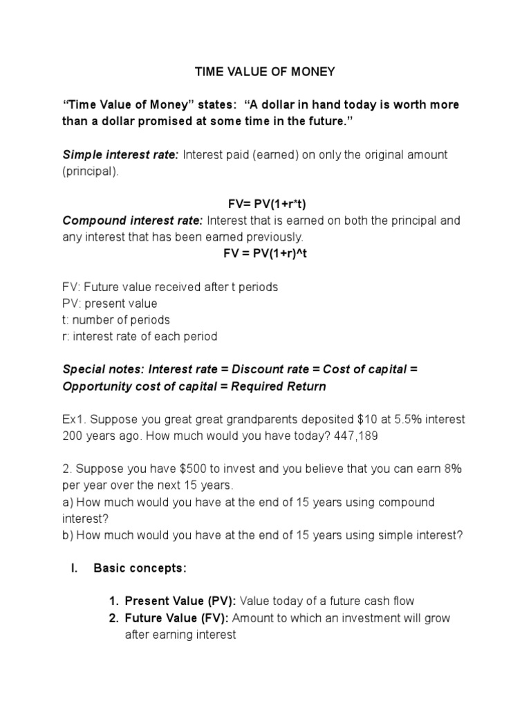 Untitled | PDF | Present Value | Interest