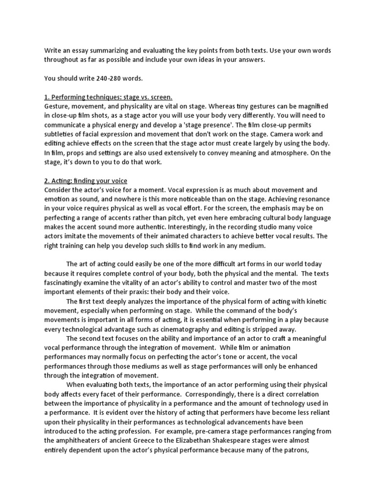 C2 Writing Practice | PDF | Actor | Communication