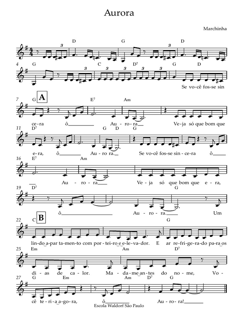 Aurora - Partitura Completa | PDF