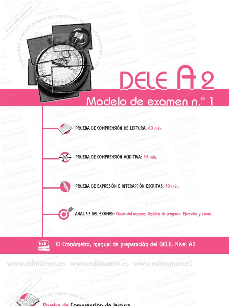 DELE A2 - Modelo de Examen Nº 1 | PDF | Computação e Tecnologia da ...