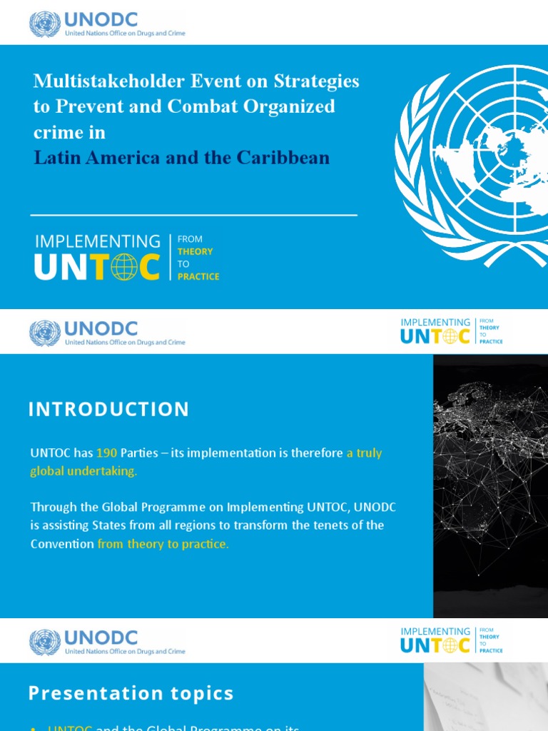 Session 1 - UNODC (GP, Toolkit, Chapter) | PDF | Transnational Organized Crime | Human Rights