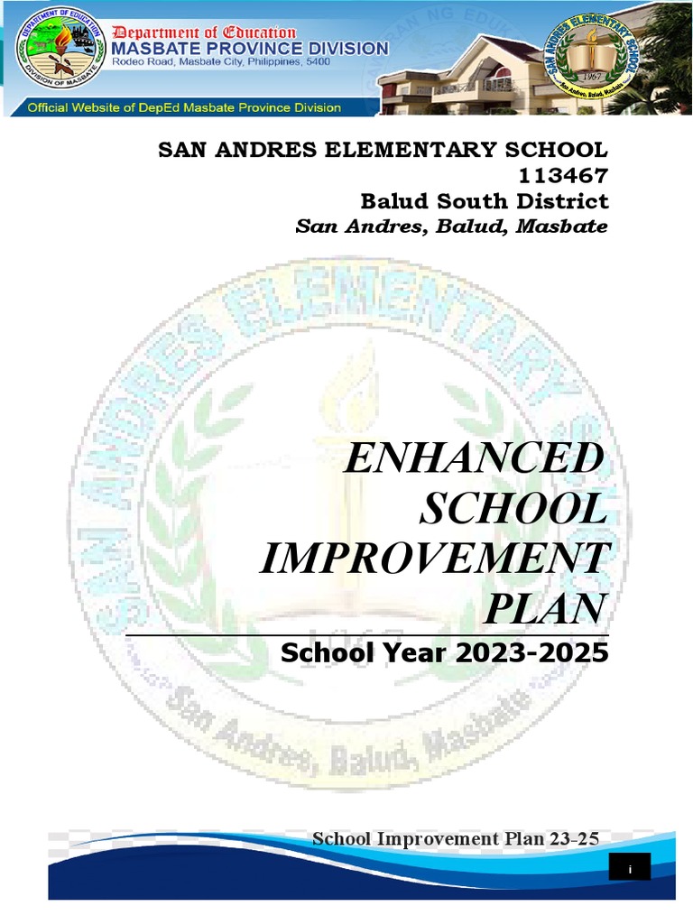 Enhanced School Improvement Plan: San Andres Elementary School 113467 ...