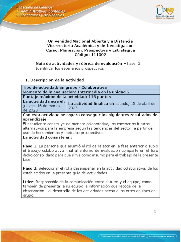 Guía de Actividades y Rúbrica de Evaluación - Unidad 2 - Fase 3 ...