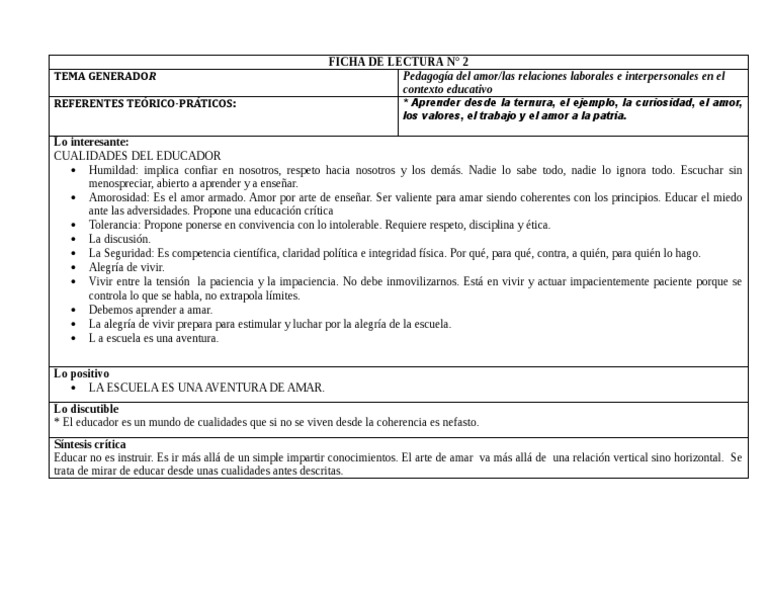 Eje II Ficha 2 | PDF