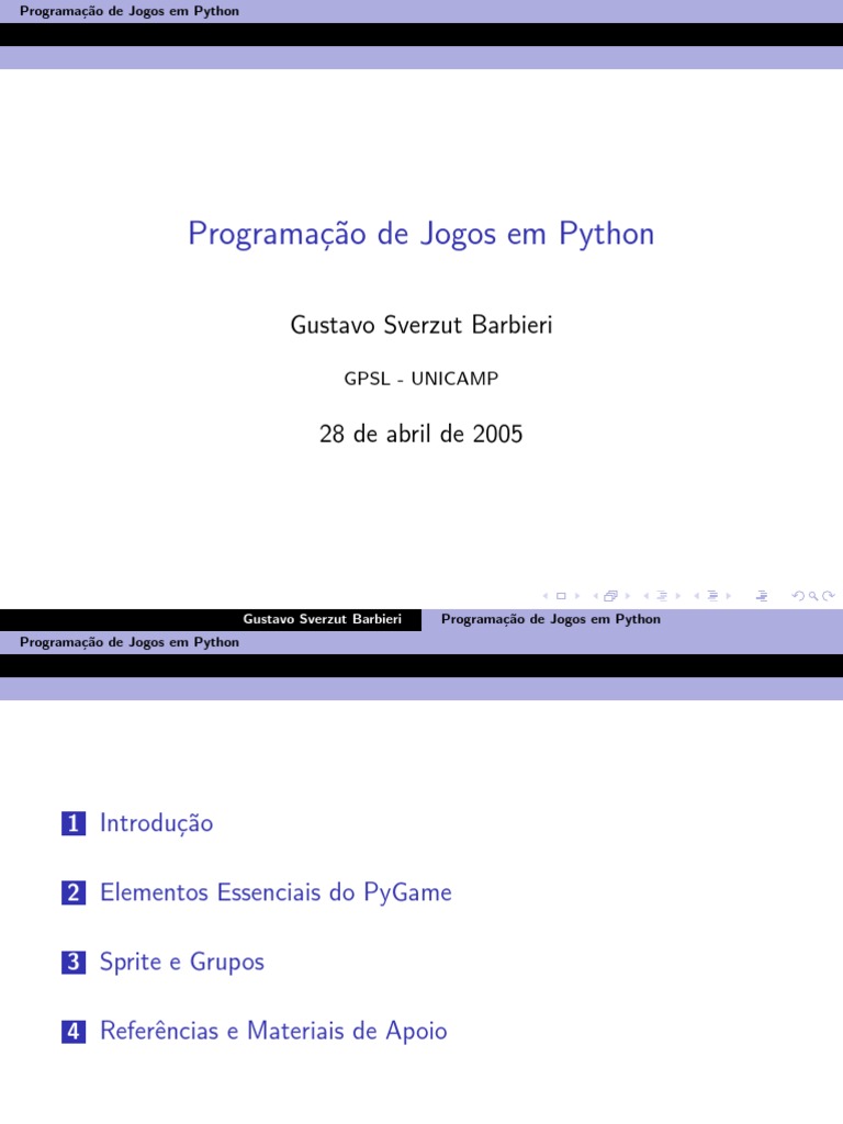 Documentação Python para Jogos | PDF | Modelo de cores RGB | Python ...