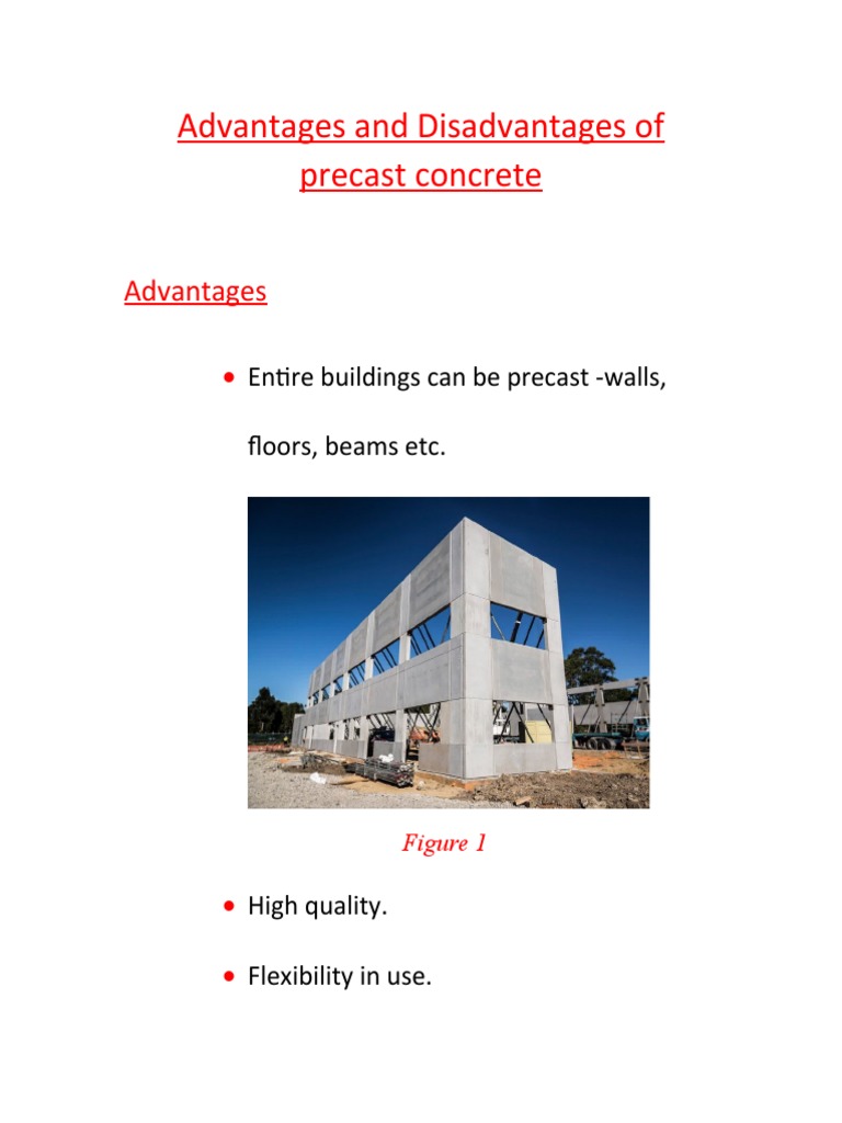 Advantages and Disadvantages of Precast Concrete 2 | PDF | Technology & Engineering