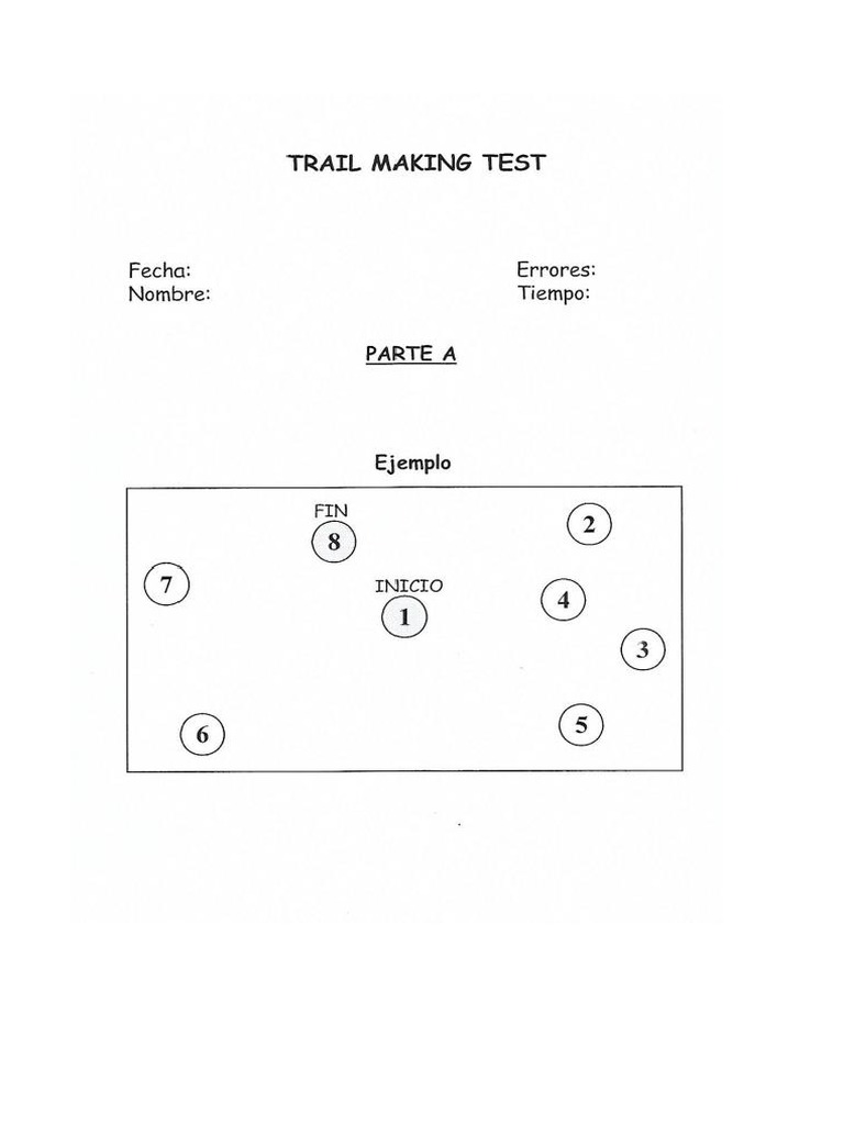 Trail Making Test | PDF