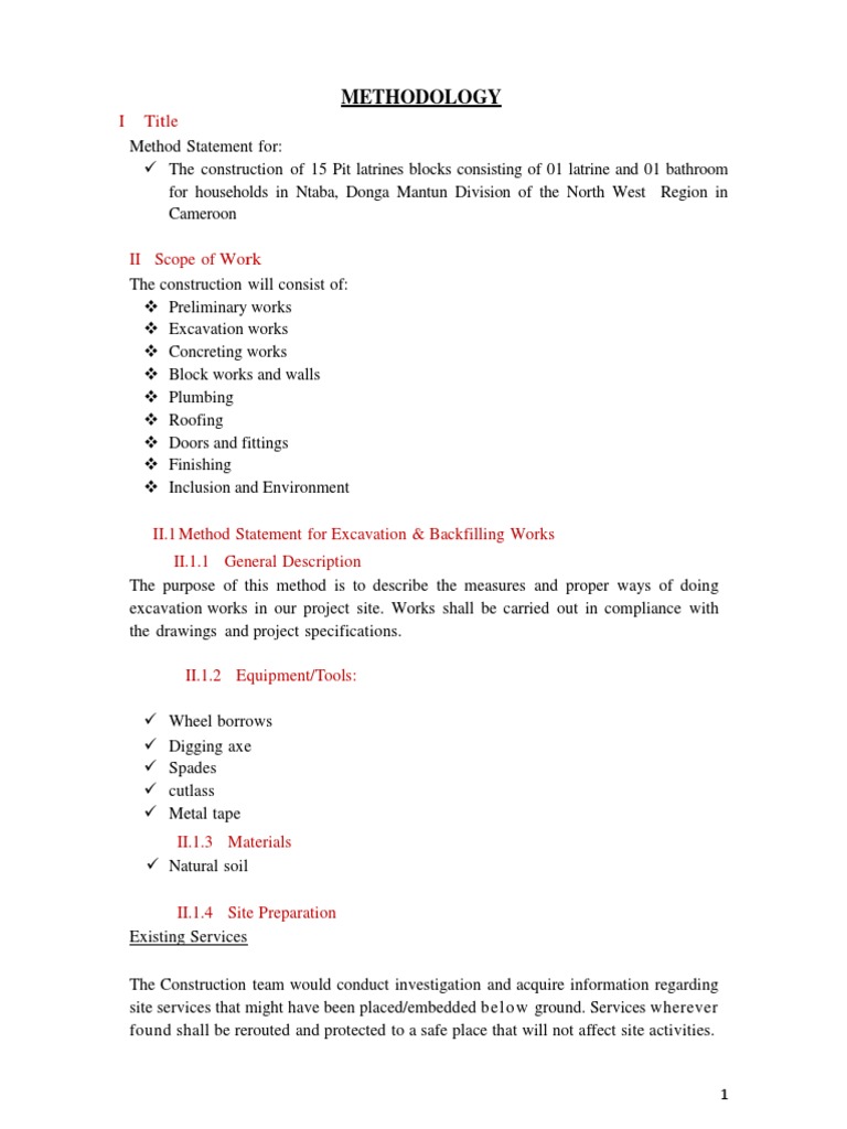 Methodology: I Title | PDF