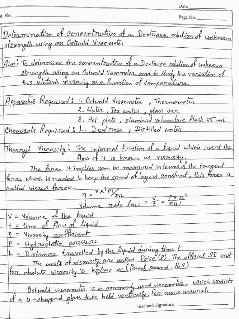 Chemistry MSC Practical | PDF