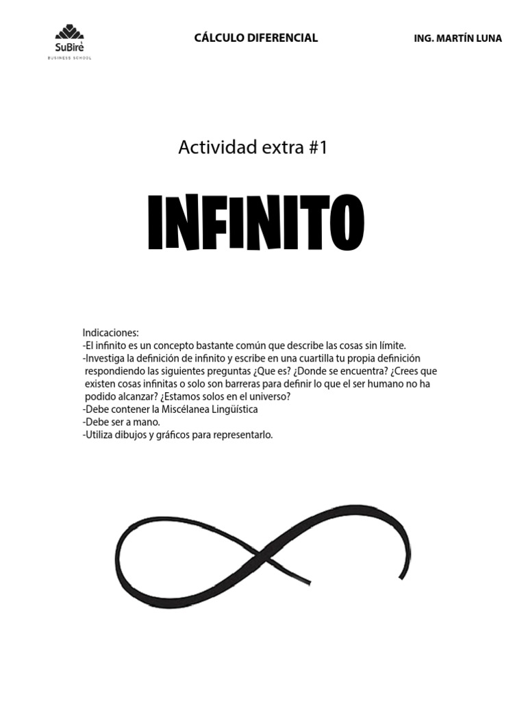 Definición del Infinito y Reflexiones | PDF