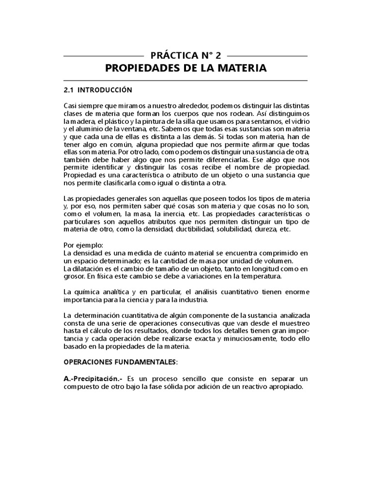 Propiedades y Operaciones de la Materia | PDF | Destilación | Importar