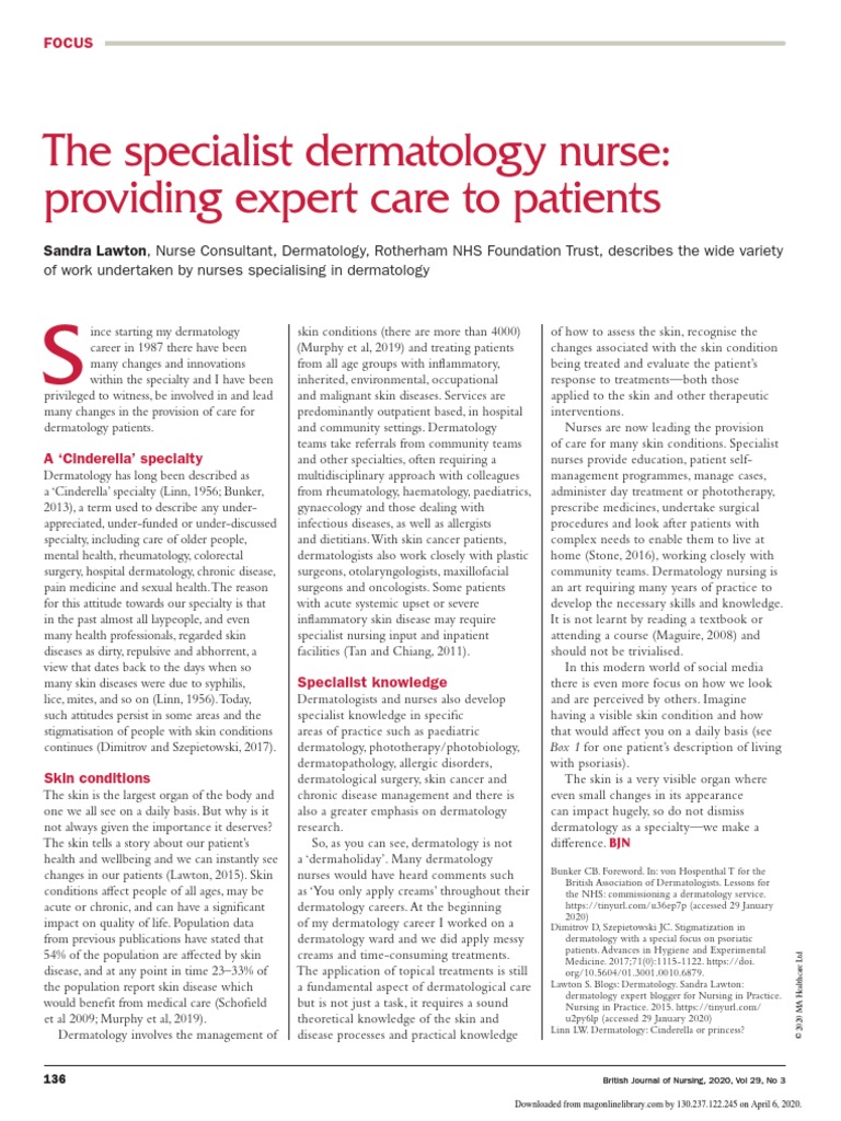 Dermaology Care | PDF | Dermatology | Nursing